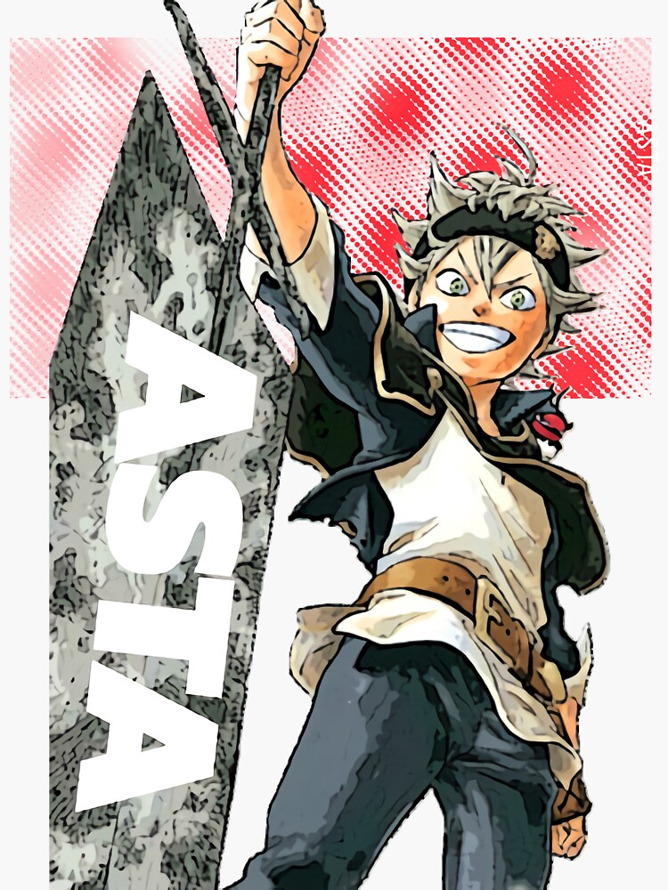 "Black Clover Asta Drip Anime Love #l43" Sticker for Sale by ...