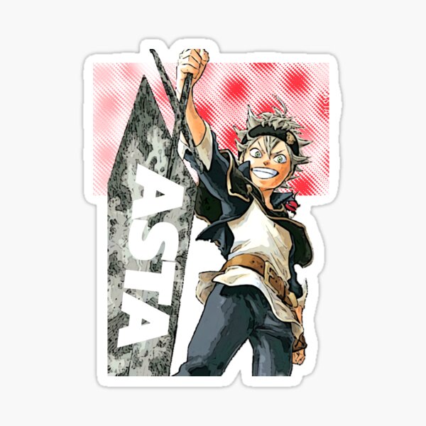"Black Clover Asta Drip Anime Love #l43" Sticker for Sale by ...