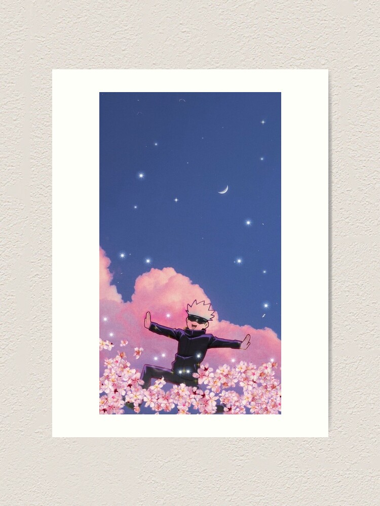 "satoru gojo sakura obsession jujutsu " Art Print by gamingtower ...