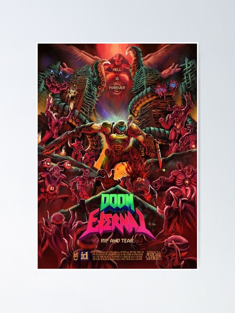 "Doom Eternal Game" Poster for Sale by joelgynti | Redbubble