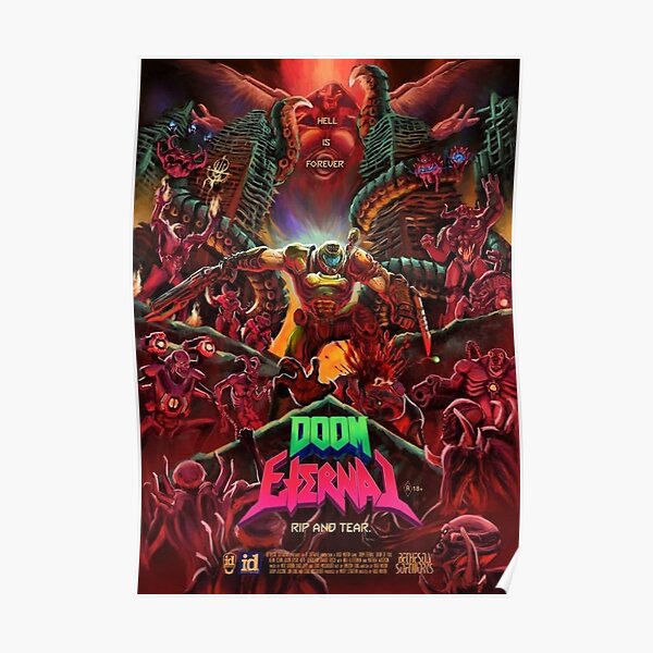 "Doom Eternal Game" Poster for Sale by joelgynti | Redbubble