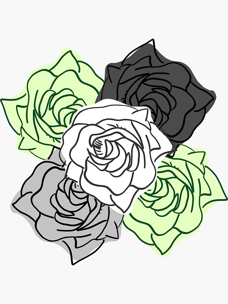 "Subtle Agender Pride Roses, Aesthetic Discreet Genderless Flag ...
