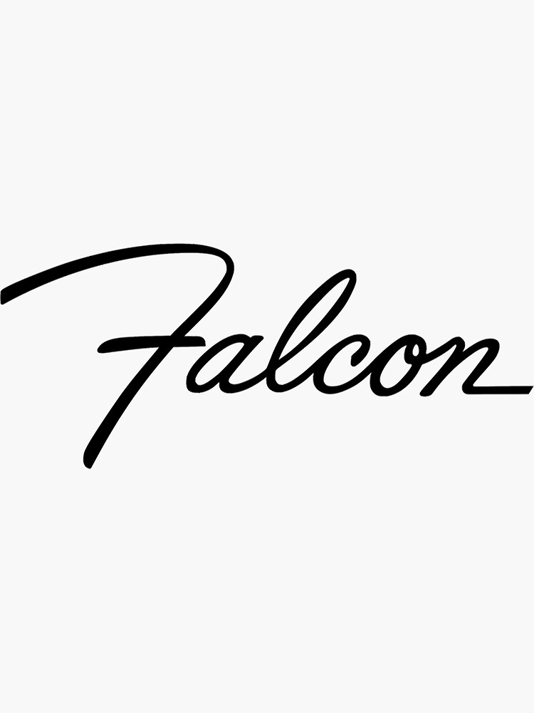 "F.alcon Script" Sticker by RickWren3 | Redbubble