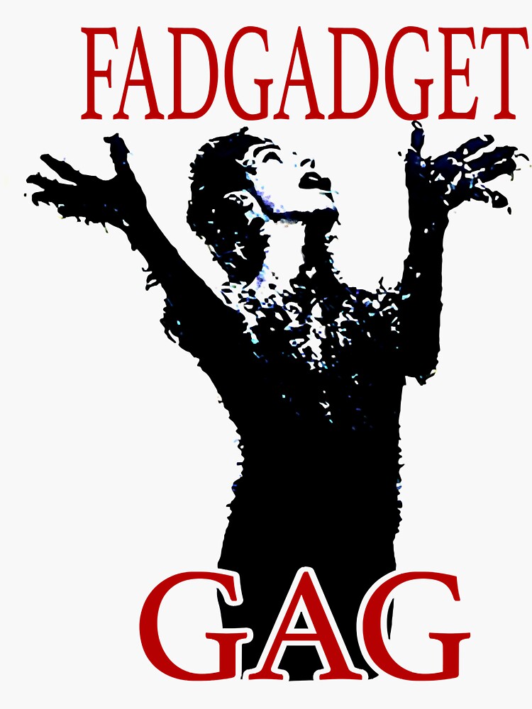 "Fad Gadget Gag" Sticker by RickWren3 | Redbubble