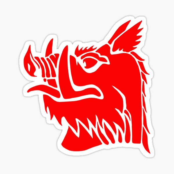 "Black knight boar" Sticker by JamesRuiz2 | Redbubble