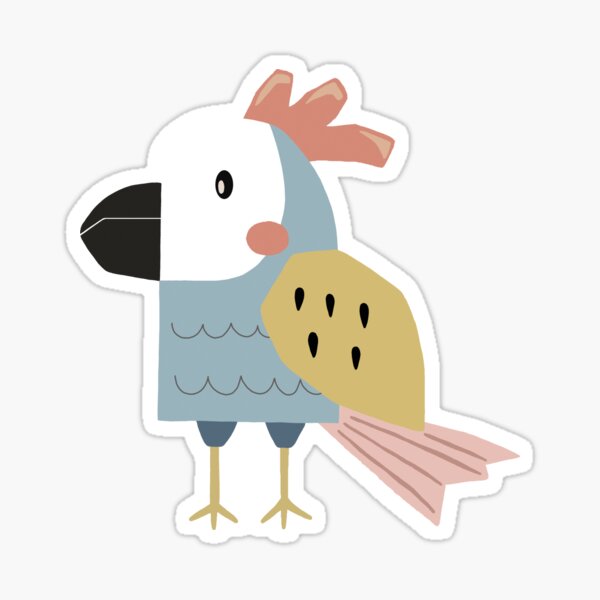 "Polly the Parrot" Sticker by ArtvikGraphics | Redbubble