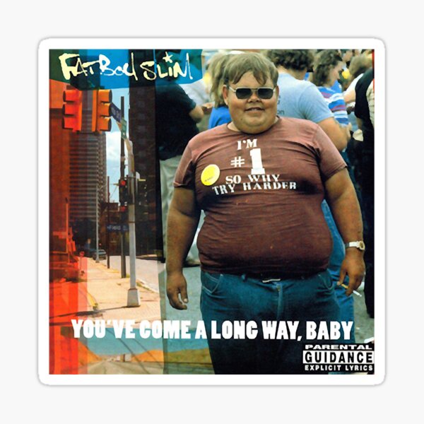 "Fatboy Slim" Sticker by ThomasGriggs8 | Redbubble