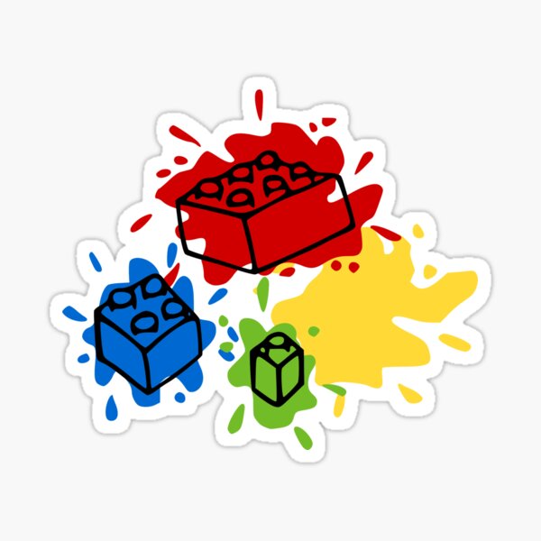"building blocks" Sticker by MrsRockNRoll | Redbubble