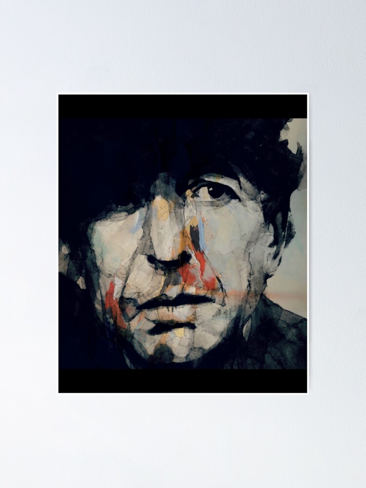 "Leonard Cohen Premium Scoop " Poster for Sale by OldieBazaarr | Redbubble