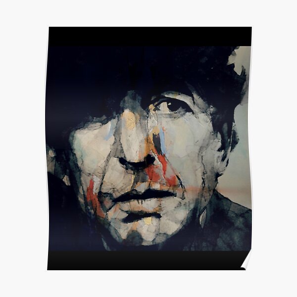 "Leonard Cohen Premium Scoop " Poster for Sale by OldieBazaarr | Redbubble