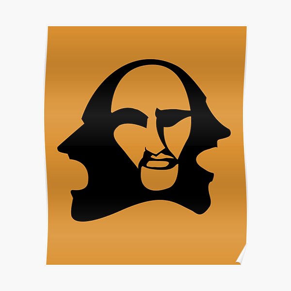 "3 Faced" Poster for Sale by JakeRhodes | Redbubble