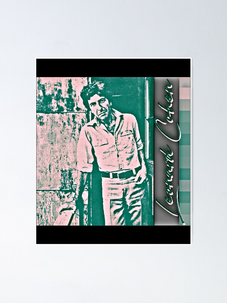 "Leonard Cohen Vintage Aesthetic Fan Art Design " Poster for Sale by ...