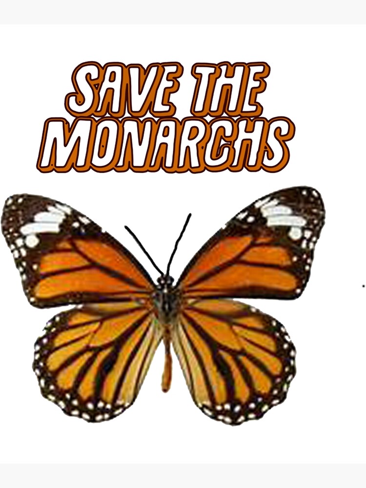 "Save The Monarchs BUTTERFLIES " Poster for Sale by SrsFairyCo | Redbubble