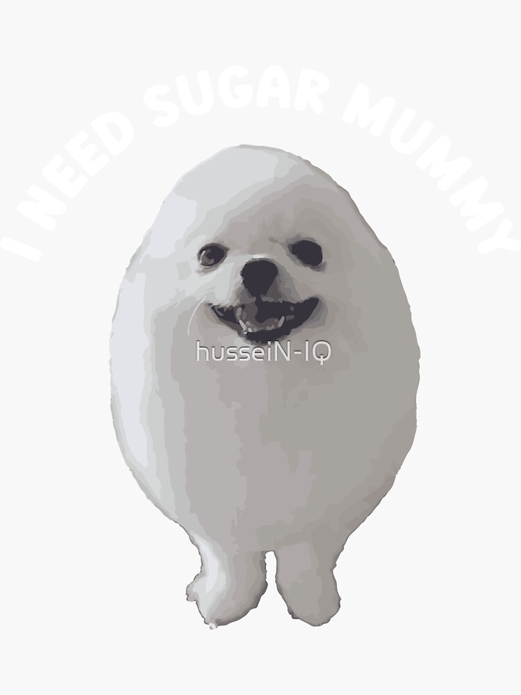 Pegatina «Etiqueta engomada del meme del perro de huevo - Meme del ...