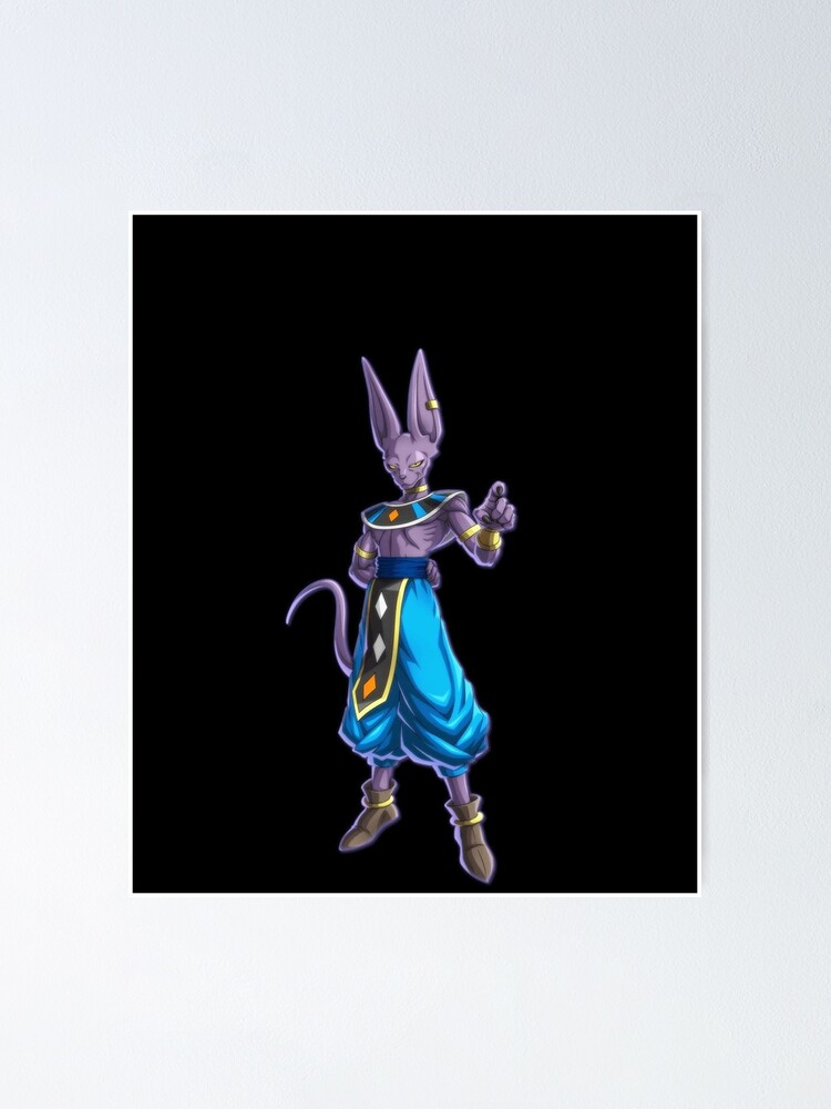 Póster «Gráfico de Beerus Dragon Ball Z.» de michahptowel | Redbubble