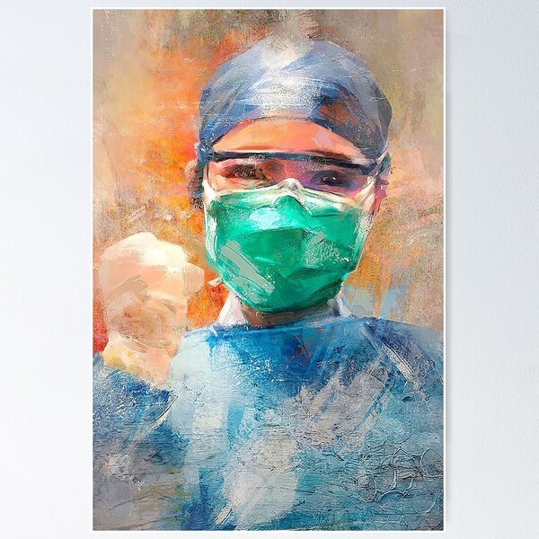 "Anesthesia hand power art doctor" Poster for Sale by SaoirseNeid ...