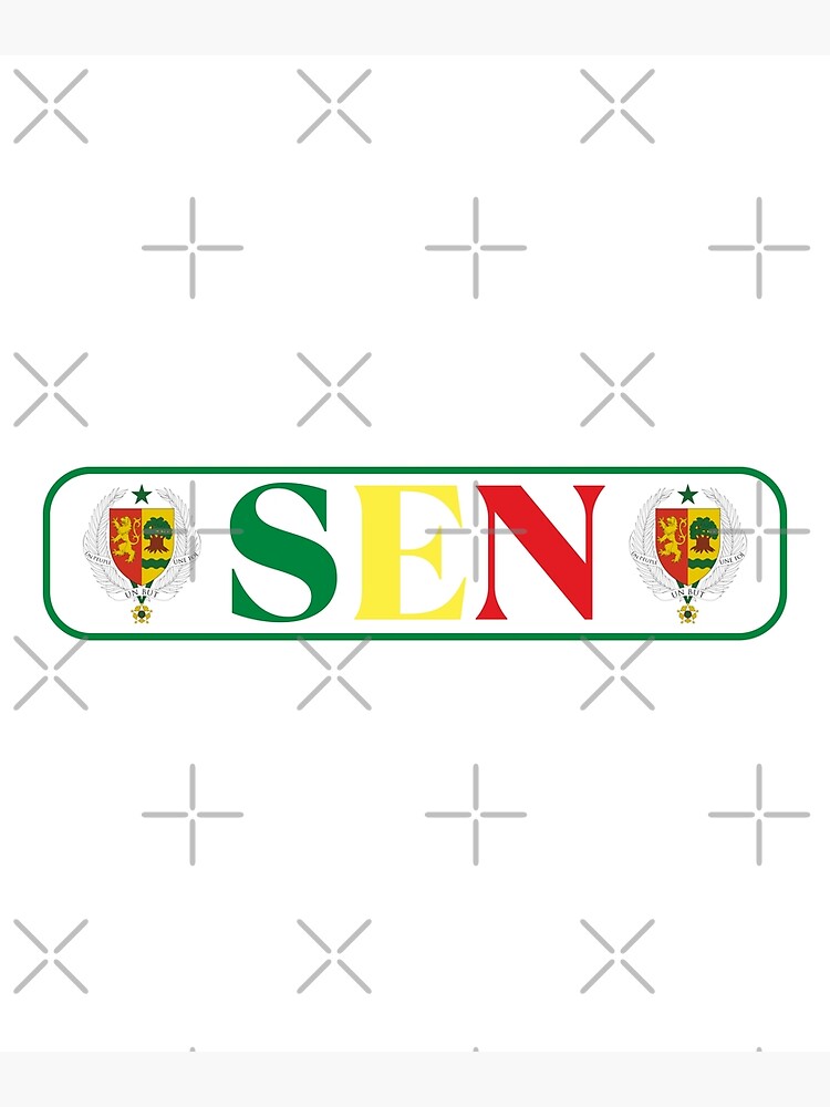 Póster «SEN Código de 3 Letras Senegal» de FedSherDesign | Redbubble
