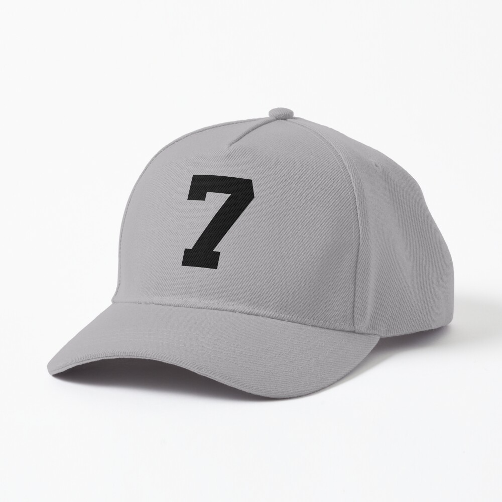 "Number 7, Black seven, Sports number 7" Sticker for Sale by ...
