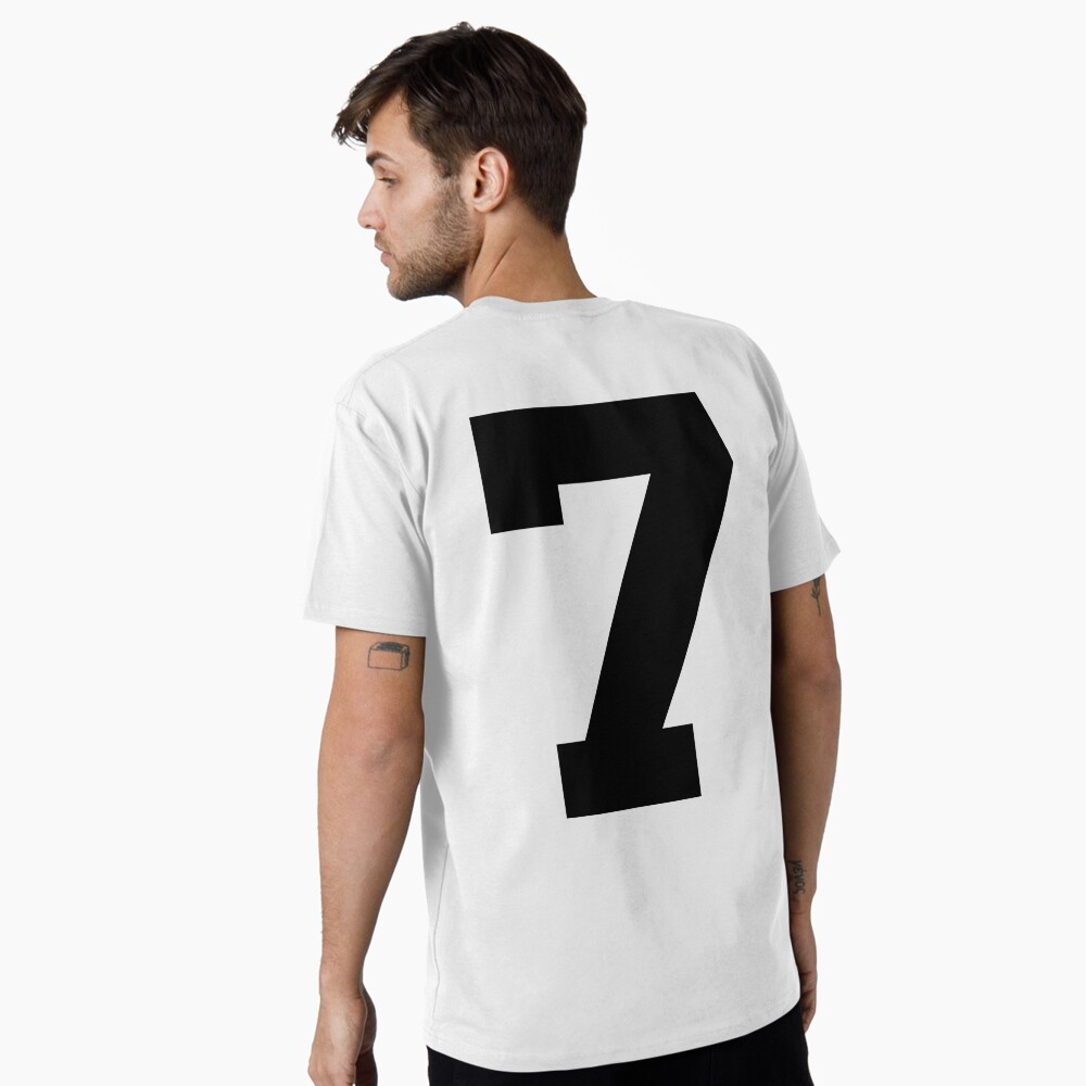 "Number 7, Black seven, Sports number 7" Poster for Sale by ...