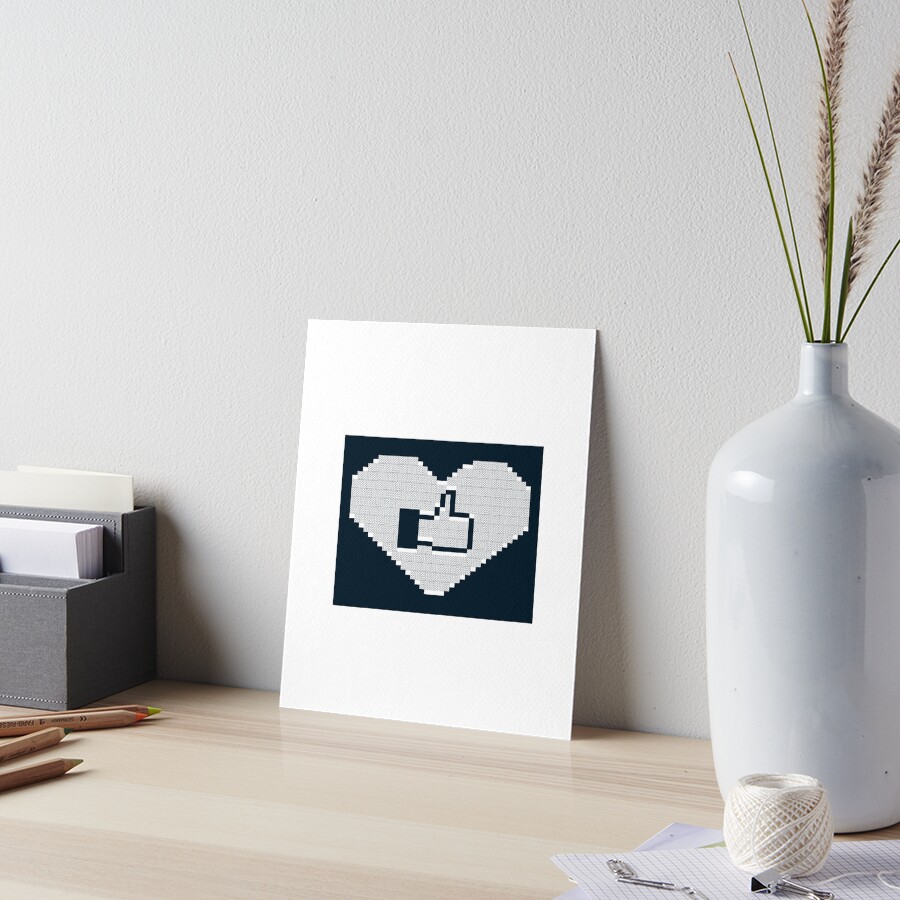 "Like in the heart - Ascii Arts" Art Board Print by x-inc | Redbubble