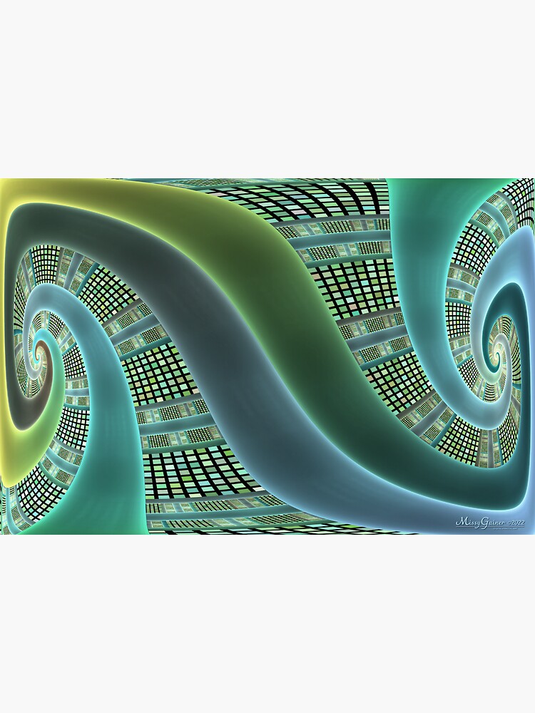 "Spiral Matrix" Sticker for Sale by Poukibear | Redbubble