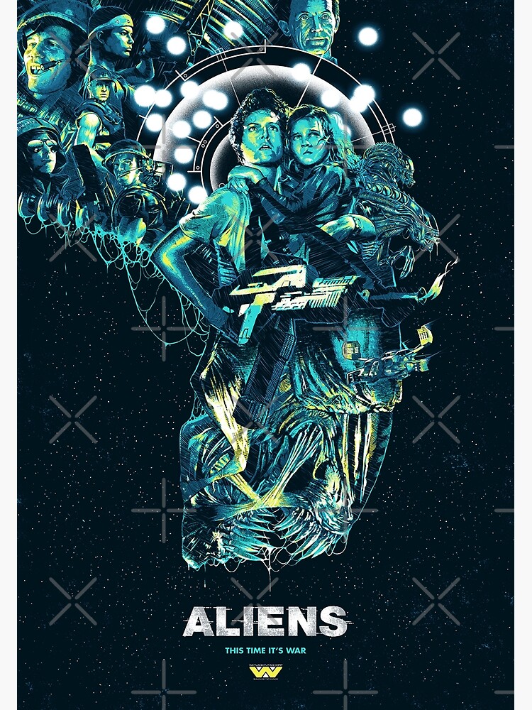 "Aliens (1986)" Poster for Sale by AlienFanArt | Redbubble