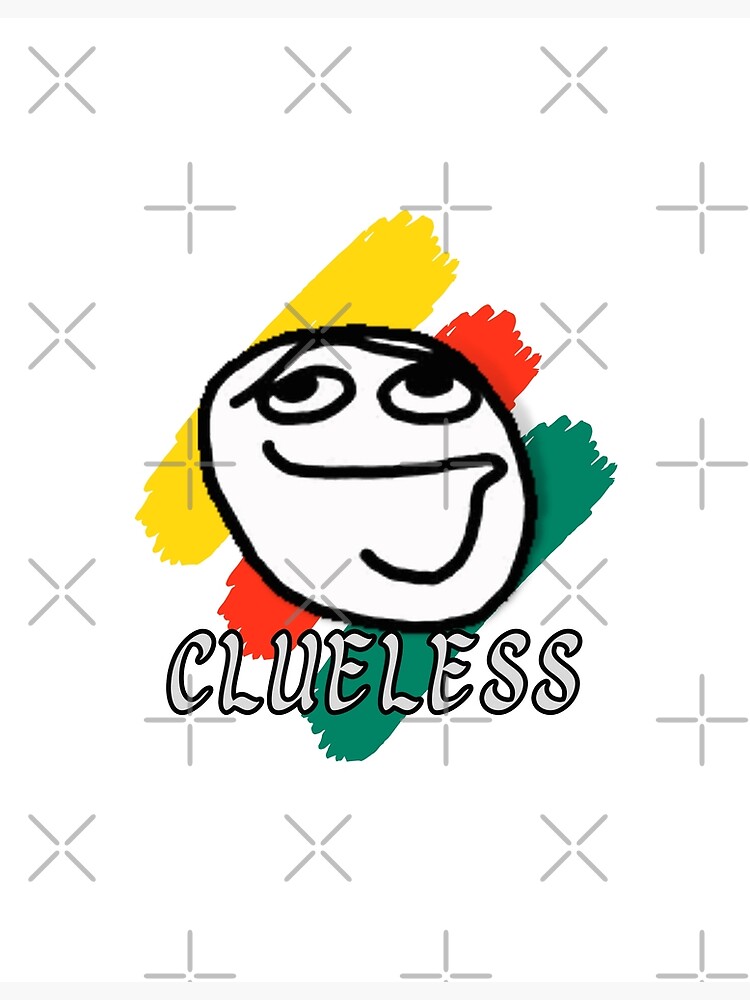 "Clueless Colourful (twitch) Emote- funny surely." Poster for Sale by ...
