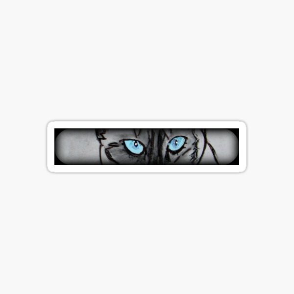 "Siamese Cat Eyes" Sticker by LeonaPaints | Redbubble