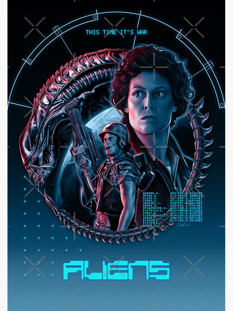 "Aliens (1986)" Sticker by AlienFanArt | Redbubble