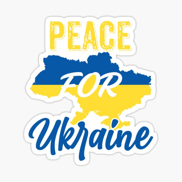 "peace for ukraine" Sticker for Sale by JaMatt1983 | Redbubble