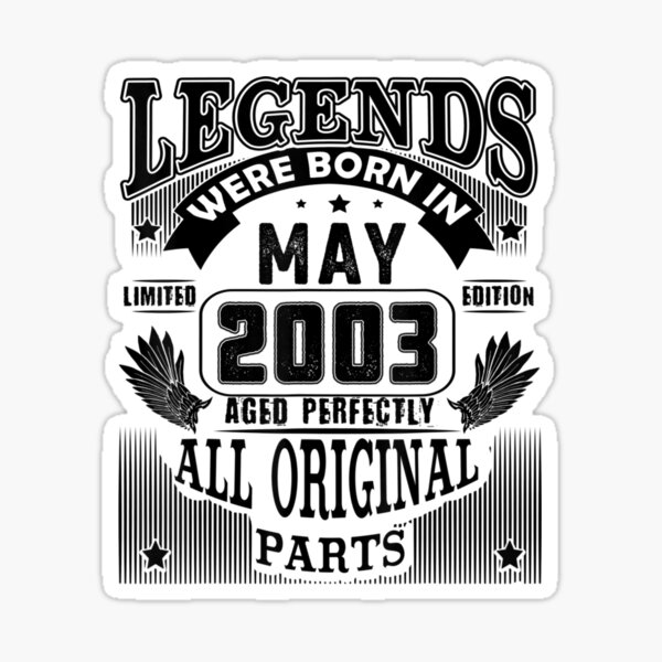 Awesome Since 2003 I Retro Limited Edition Colors I 19th Birthday ...