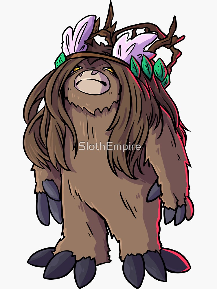 "Sloth King" Sticker by SlothEmpire | Redbubble