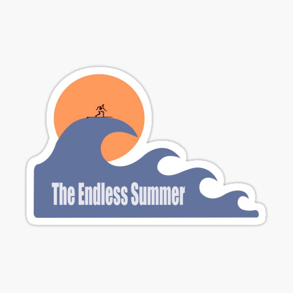 "THE ENDLESS SUMMER WAVE TEE" Sticker by MNBHGA | Redbubble