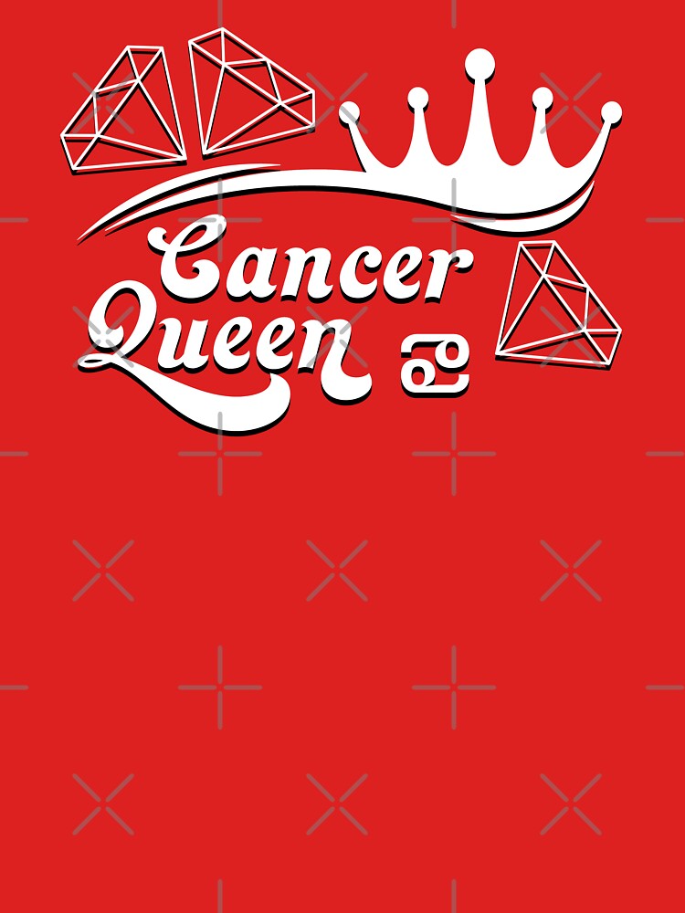 "Cancer Queen | Zodiac sign | Crown and Diamonds Illustration" T-shirt ...