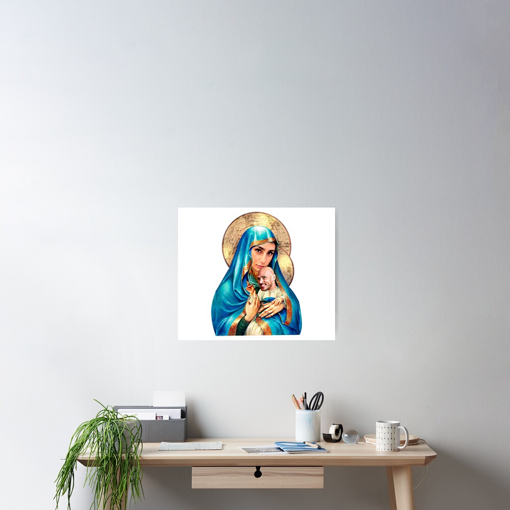 "Virgin mary Mia Khalifa and Johnny sins" Poster by Lovearts01 | Redbubble