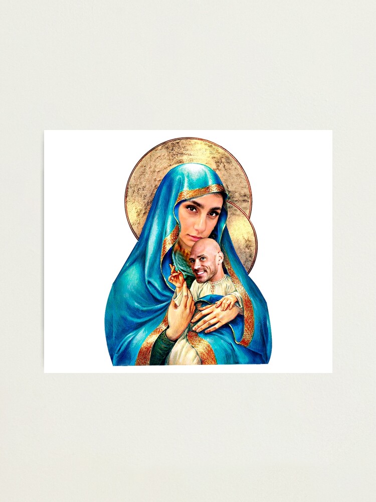 "Virgin mary Mia Khalifa and Johnny sins" Photographic Print for Sale ...