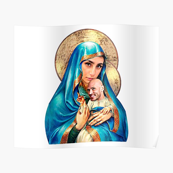 "Virgin mary Mia Khalifa and Johnny sins" Poster by Lovearts01 | Redbubble