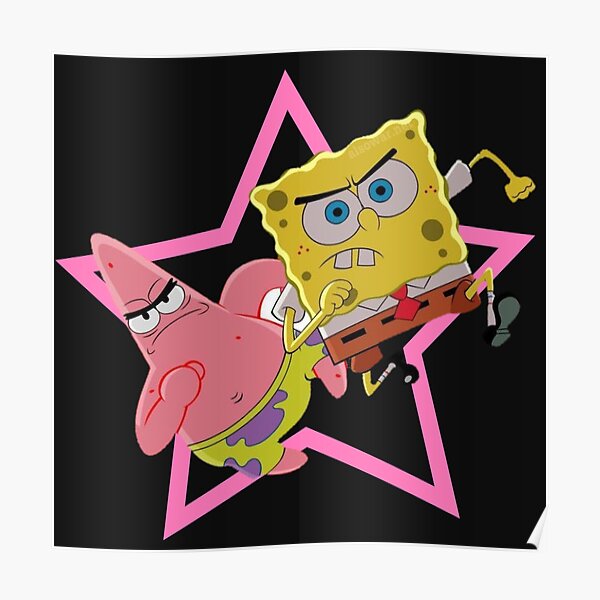 "Spongebob and Patrick Smoking" Poster for Sale by momsoso | Redbubble