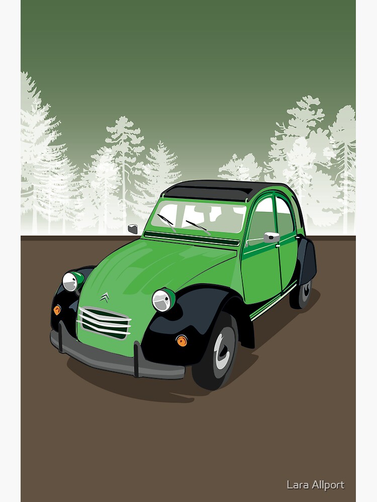 "2CV" Poster by LaraAllport | Redbubble