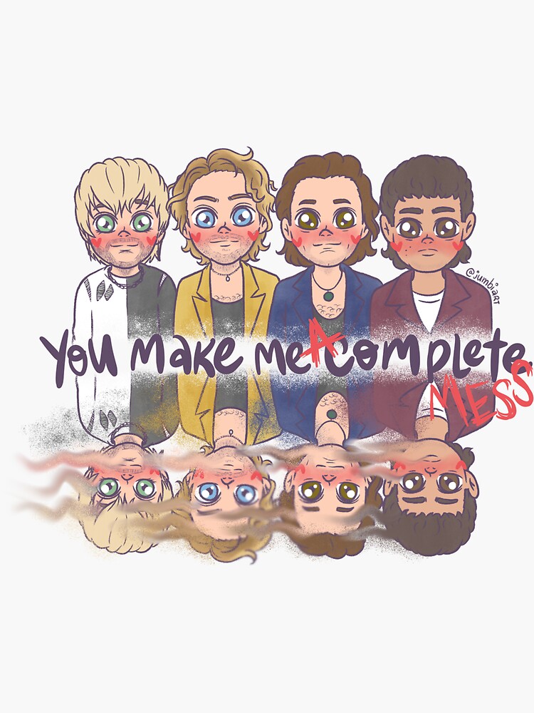 "Complete Mess" Sticker by JumbiArt | Redbubble