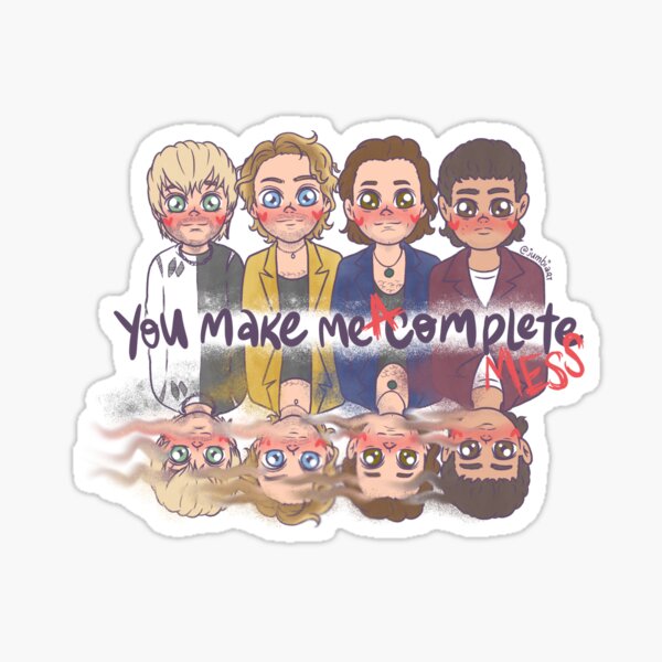 "Complete Mess" Sticker by JumbiArt | Redbubble