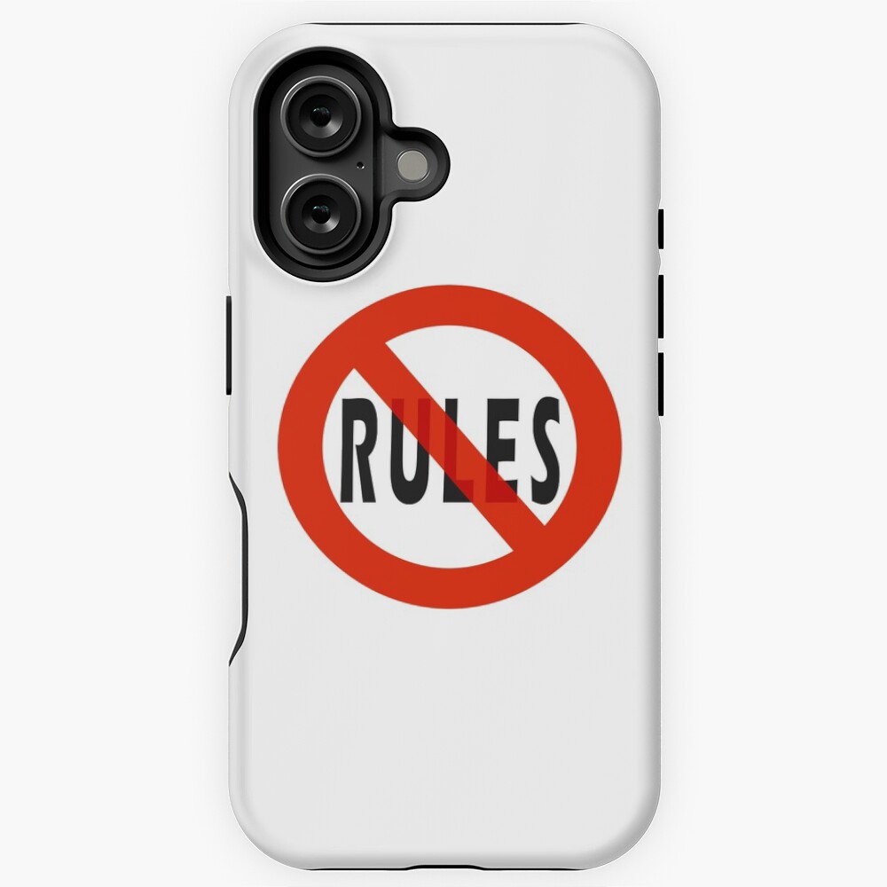 "No RULES!" Sticker for Sale by 321Outright | Redbubble