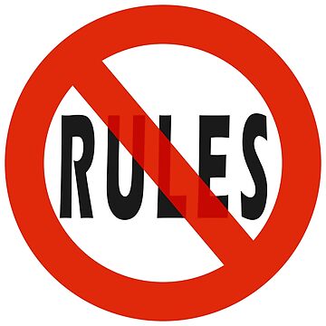 "No RULES!" Art Board Print for Sale by 321Outright | Redbubble