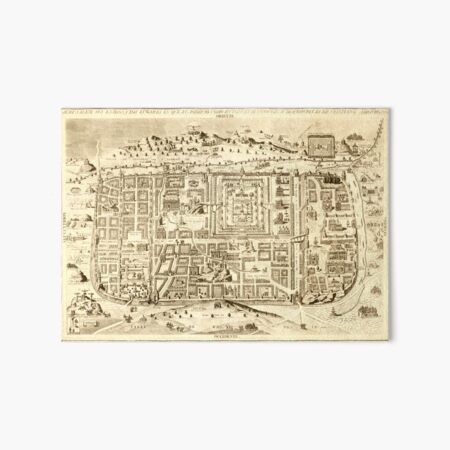 Lámina rígida «Mapa de la ciudad de Jerusalén según Christian van ...