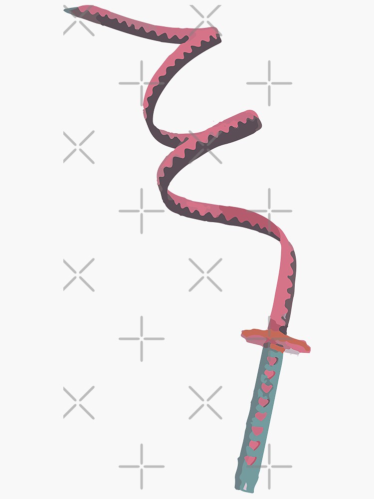 "Mitsuri Kanroji Love Hashira Sword" Sticker by Aninakama | Redbubble
