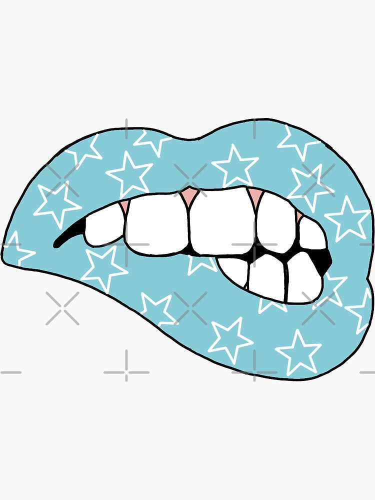 "Delta Alpha Pi Lips" Sticker by heavenpalffy02 | Redbubble