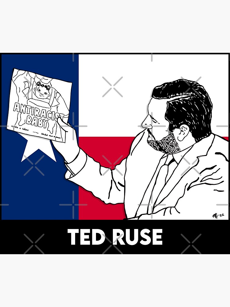 "Ted Ruse" Sticker by StrangeBrewArt | Redbubble