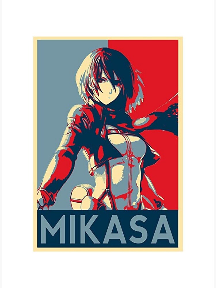 "mikasa attack on titan" Sticker by nicolasrl | Redbubble
