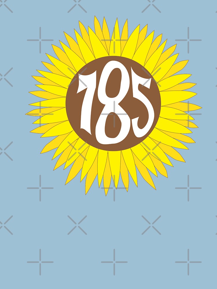 "Hand Drawn Kansas Sunflower 785 Area Code" T-shirt for Sale by ...