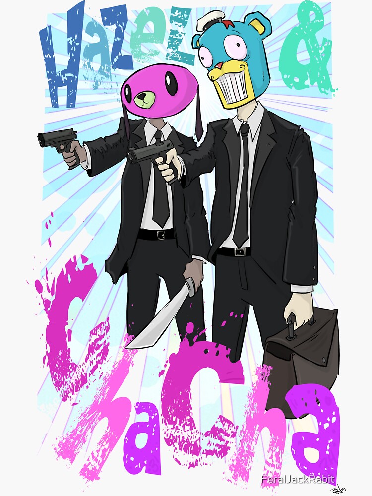 "Hazel & ChaCha" Sticker by FeralJackRabit | Redbubble